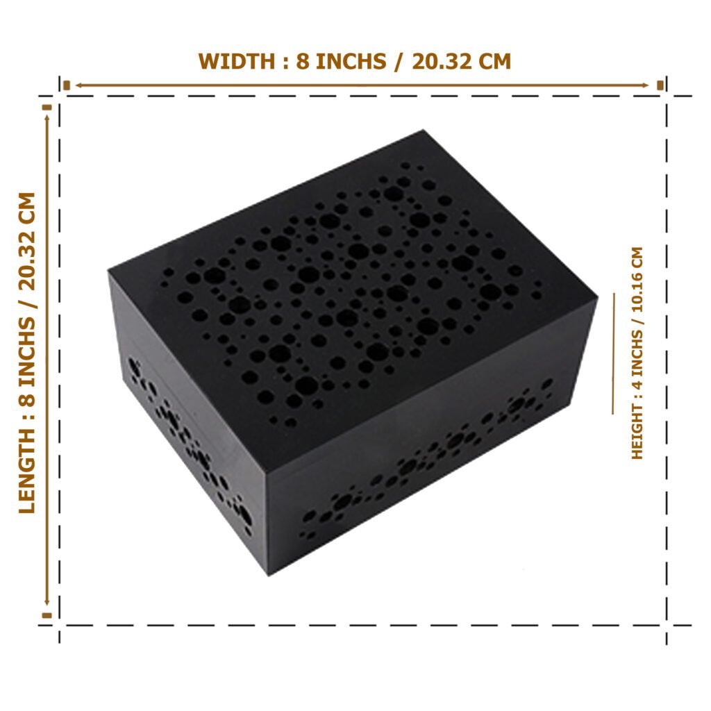 Black Acrylic Box - Stylish and Versatile Storage Solution - Nimton ...